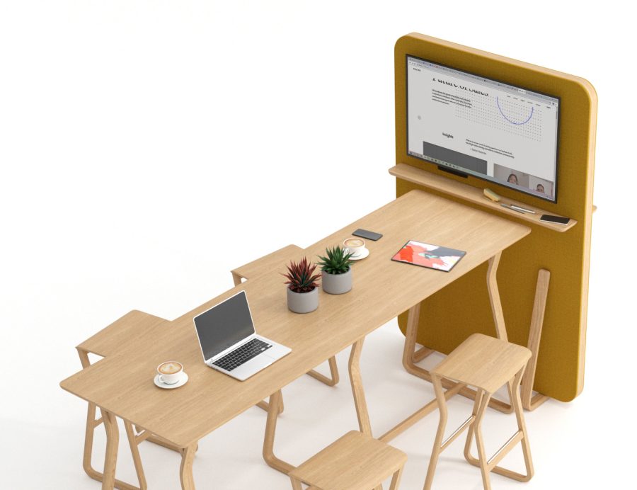 Free Standing Media Screen - Theo Furniture